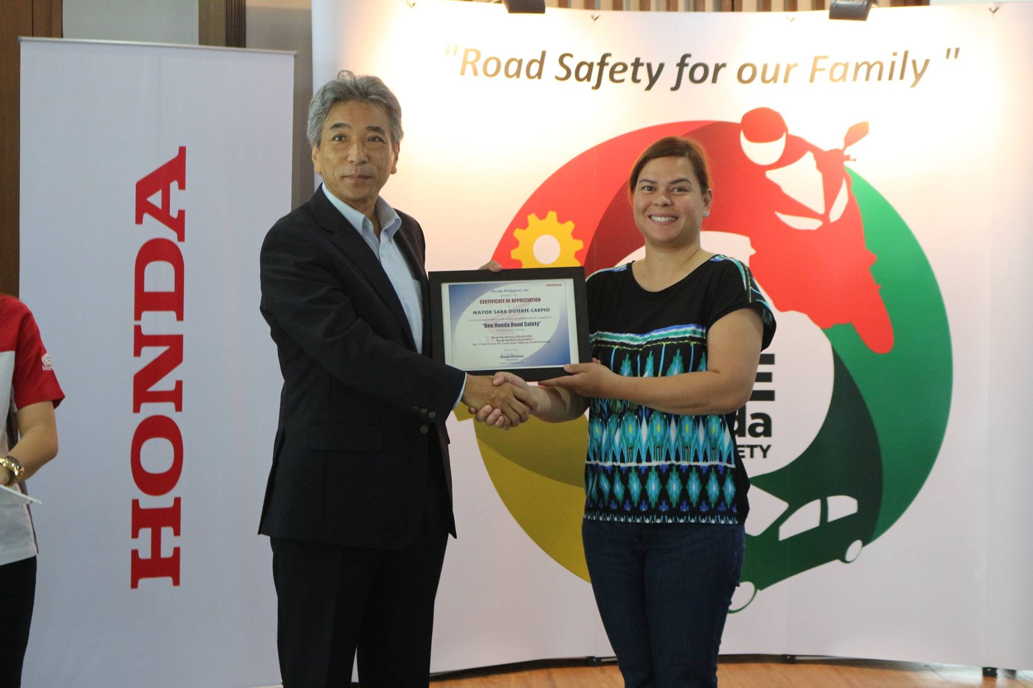 ‘Inday Sarah’ Supports Honda Road Safety Advocacy