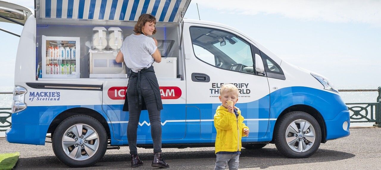 Nissan Creates Electric Ice Cream Van--Will Food Trucks Follow?