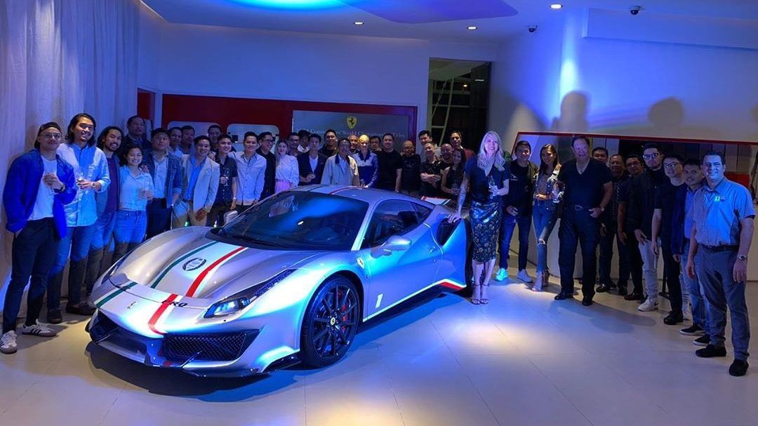 Angie Mead King Takes Delivery of Very Exclusive Ferrari 488 Pista Piloti
