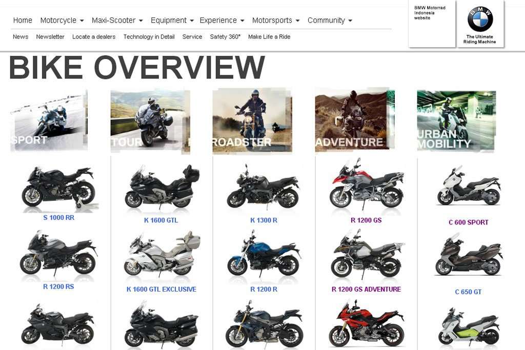 Ini Harga Moge BMW Motorrad Collection 2015
