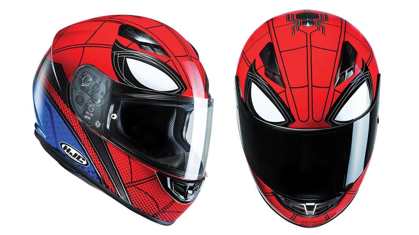 HJC Helmet Rilis Seri Superhero Spiderman