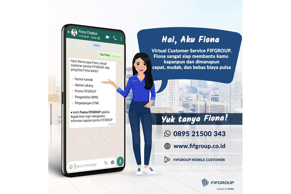 FIFGROUP Luncurkan Fiona, Layanan Personal Digital Baru