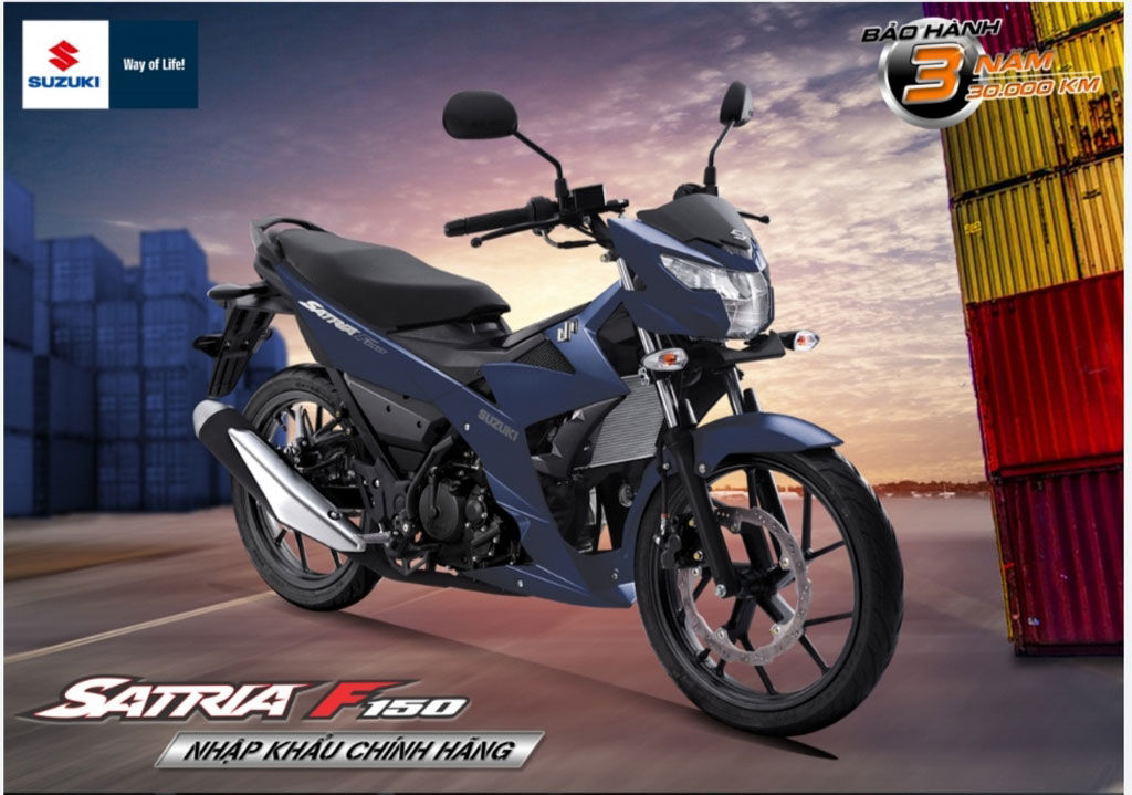 Suzuki Satria 150 Kini Dimpor Utuh ke Vietnam