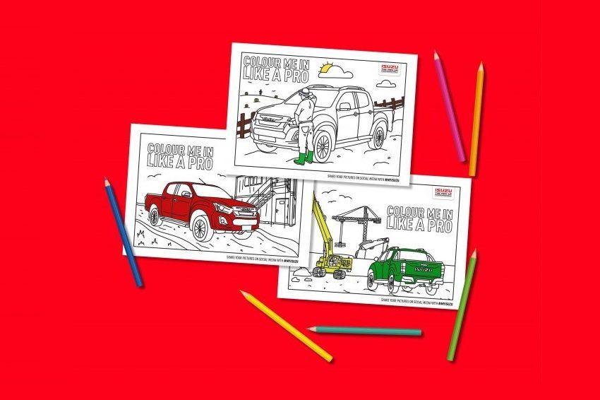Entertain Your Kids with Isuzu D-Max Coloring Sheets