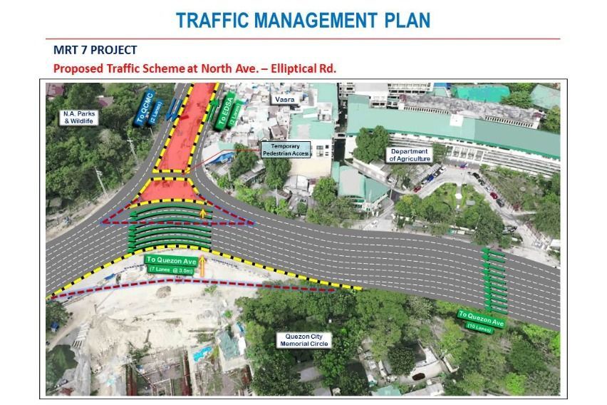 MMDA warns of heavy traffic at Elliptical Road