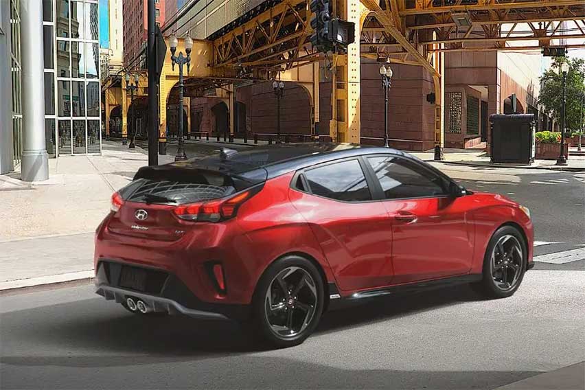 The cool colors of the Hyundai Veloster