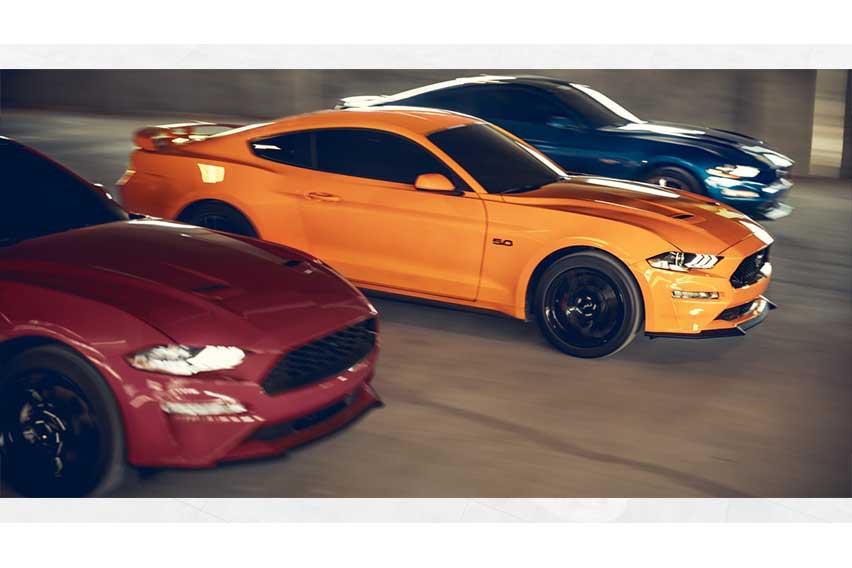 The mean hues of the Ford Mustang
