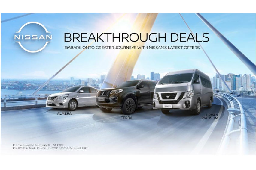 Nissan ‘Breakthrough Deals’ offer cash discounts and low DPs on select ...