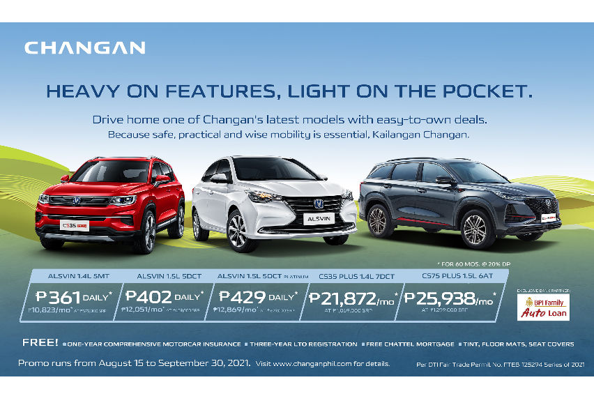 Own a Changan car for as low as P361 per day with the ‘Kailangan ...