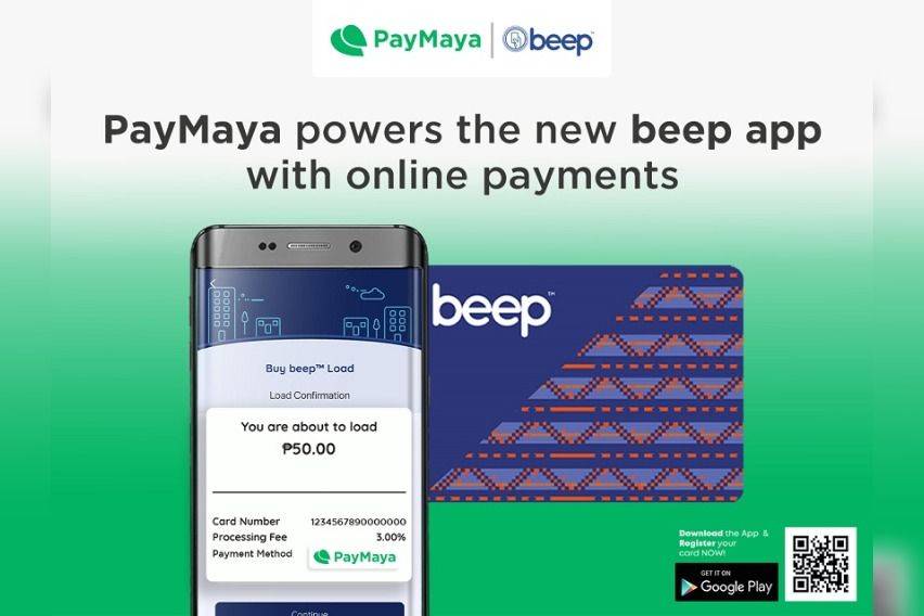 Beep adds PayMaya as reloading option Beep adds PayMaya as reloading option