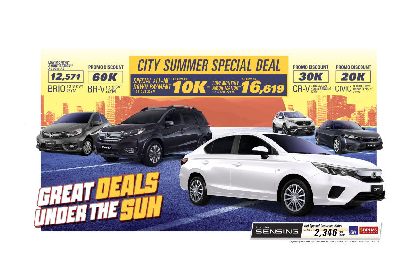 Honda welcomes summer season with ‘Great Deals Under the Sun’