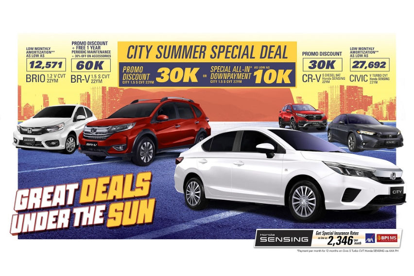 Honda launches summer promo for BR-V, select models