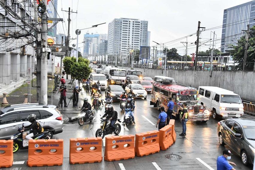 MMDA: Traffic still 'manageable' amid EDSA-Timog Flyover closure