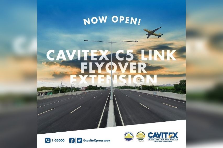 Cavitex C5 Link Flyover Extension now open