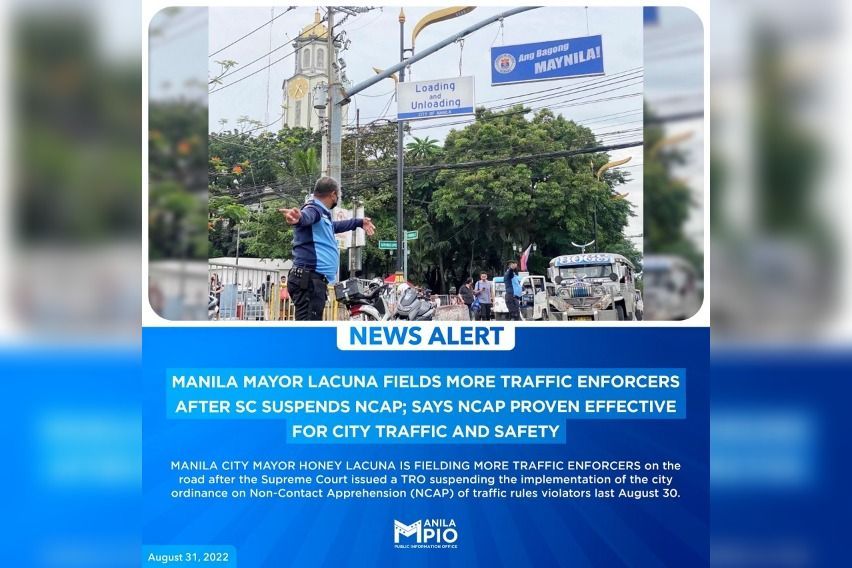Manila City gov't fields more traffic enforcers on the road