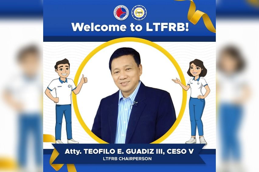 Guadiz appointed as new LTFRB chair Guadiz appointed as new LTFRB chair