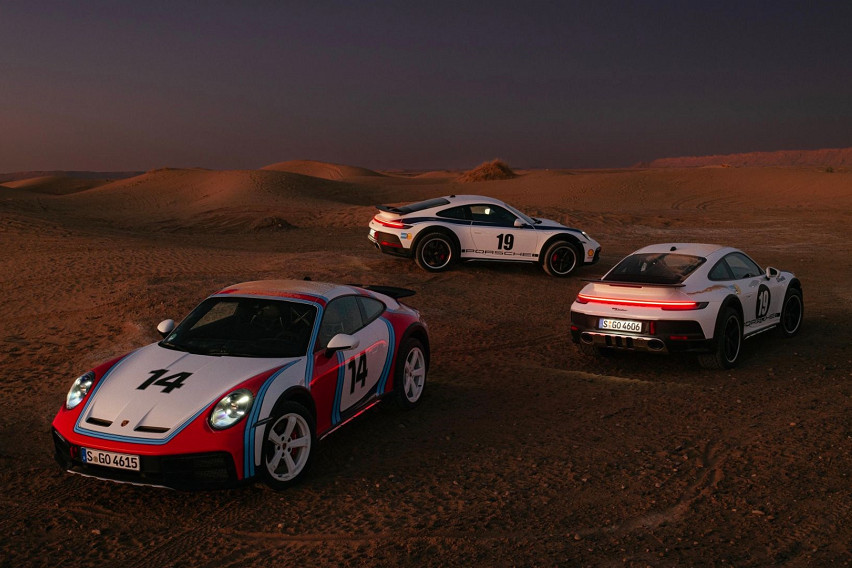 Porsche 911 Dakar gets 3 exclusive skins