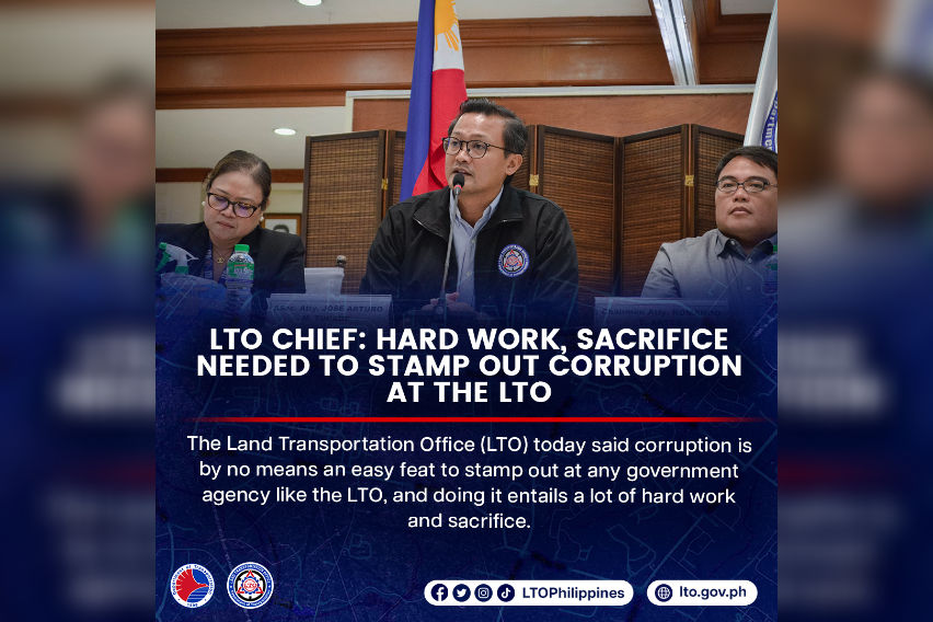 LTO chief vows to purge agency of corruption
