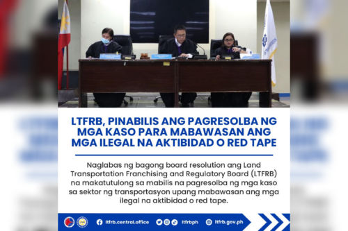 LTFRB issues resolution to cut red tape