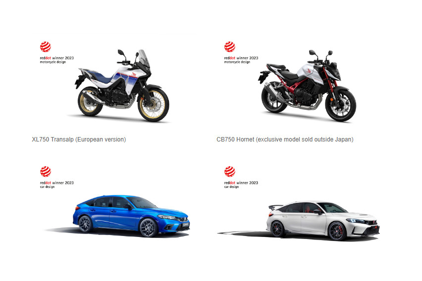 Honda motorcycle, automobiles hailed Red Dot Design Award winners