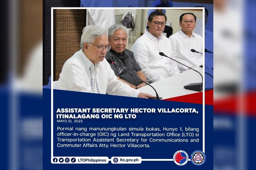 Villacorta is now LTO OIC