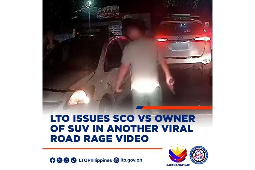 New viral 'road rage video' surfaces online, LTO calls on SUV owner to explain side