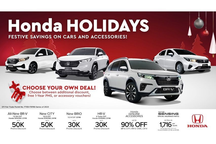 Honda Cars PH rolls out ‘Holiday Deals’ promo