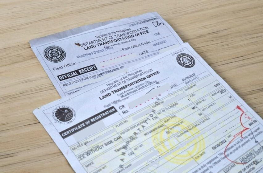Stay road-ready: Why you must have your OR/CR in the Philippines